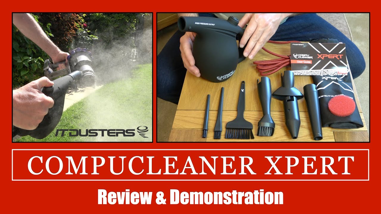 CompuCleaner Xpert Electric Air Duster Review & Demonstration - YouTube