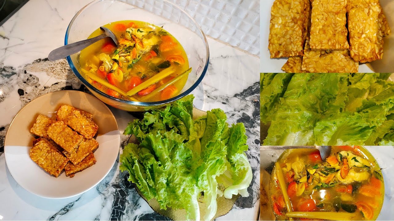 Menu Masakan Harian : Ikan Kerapu Asam Pedas, Tempe Goreng dan Lalap ...