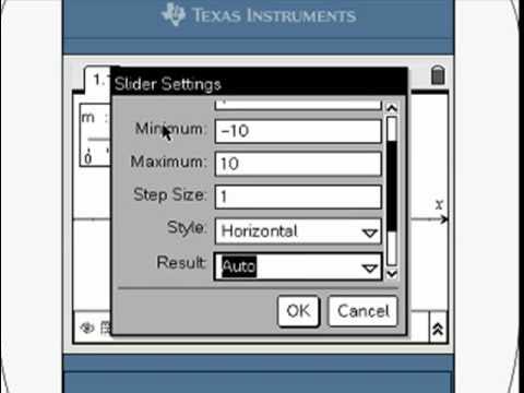 TI-Nspire Mini-Tutorial: Exploring Linear Functions with Sliders - YouTube