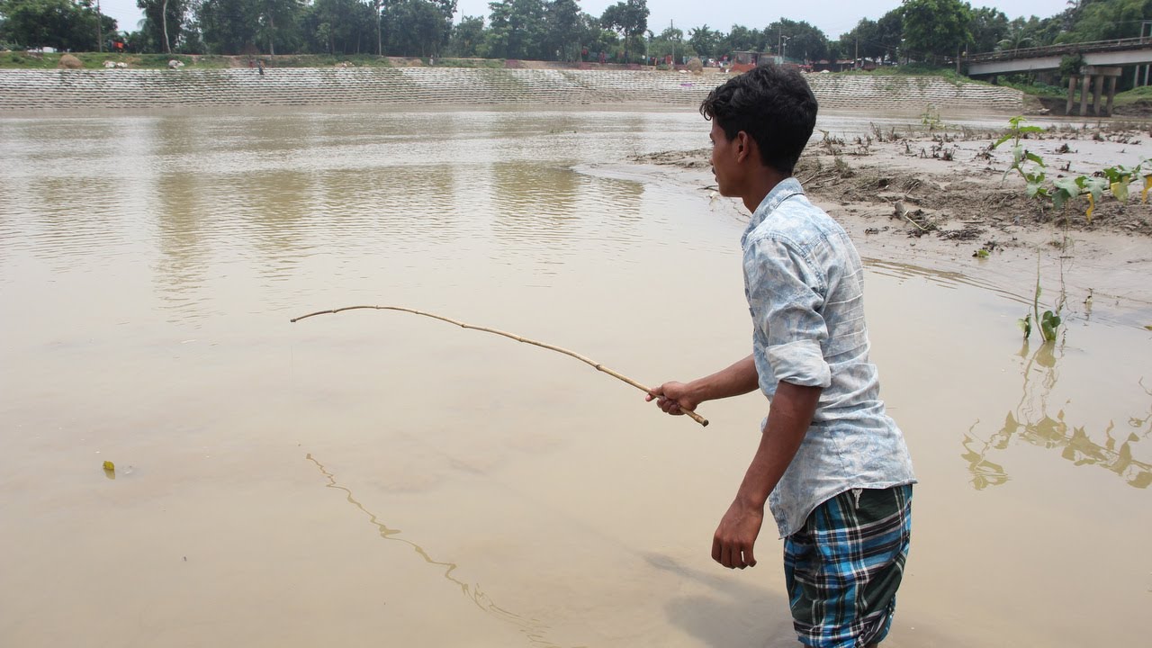 River Hook Fishing | Traditional Hook Fishing in Village | Best Fishing ...
