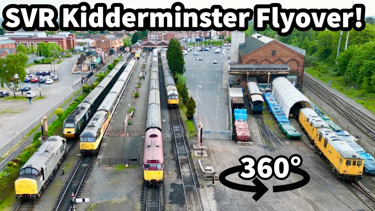 360° SVR DIESEL GALA Flyover - See All the LOCOS & Kidderminster Diesel ...