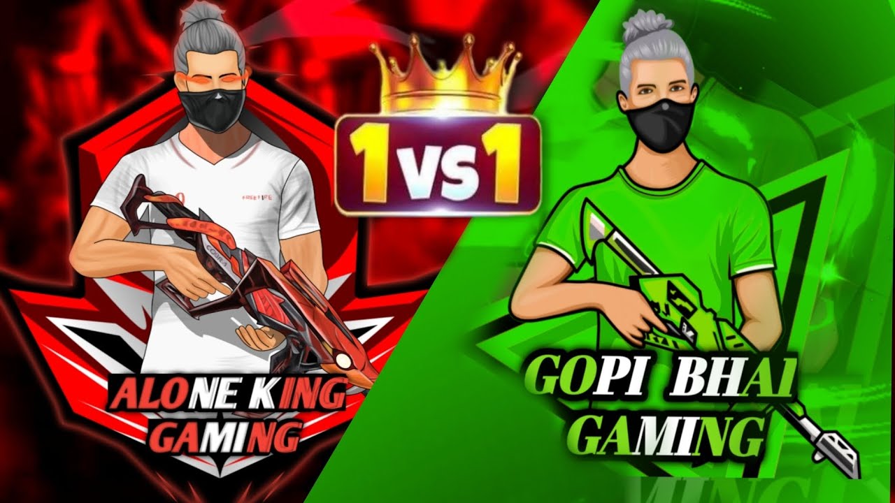 ALONE KING GAMING 🔥 VS GOPI BHAI GAMING 💥 #alonekinggaming #ffviral # ...