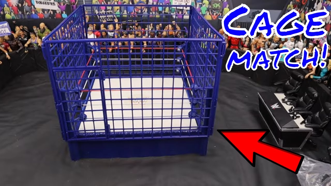 WWE Steel Cage Playset Review and Unboxing - YouTube