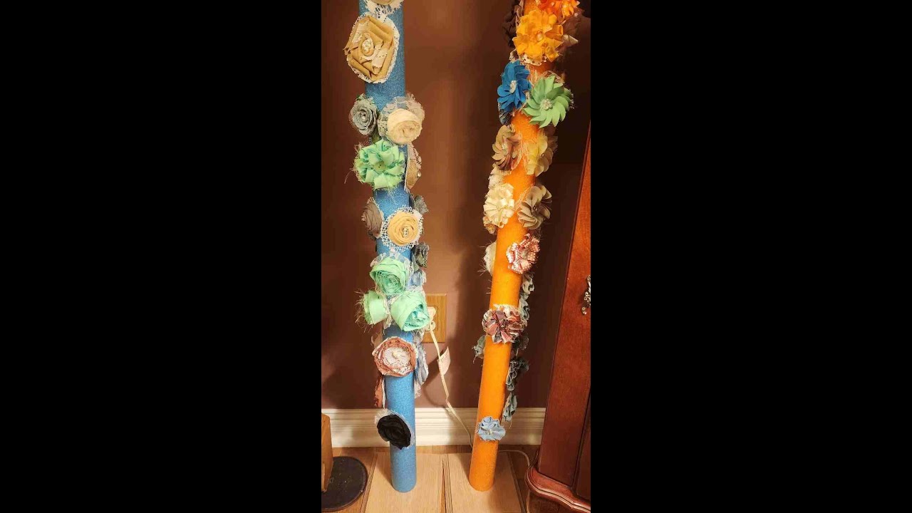 Another Idea Share, Flower Towers, Pool Noodle Flower Storage, Fabric ...