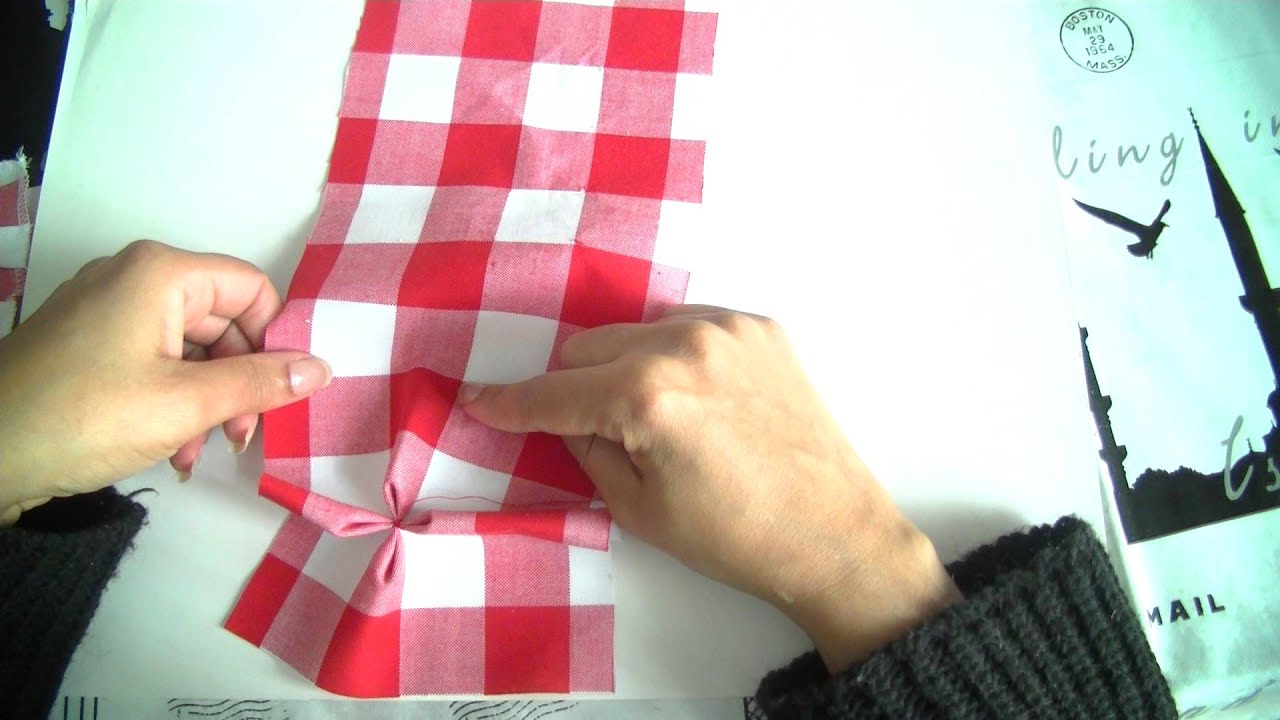 Smocking flower-smocking stitch-draped fower - YouTube