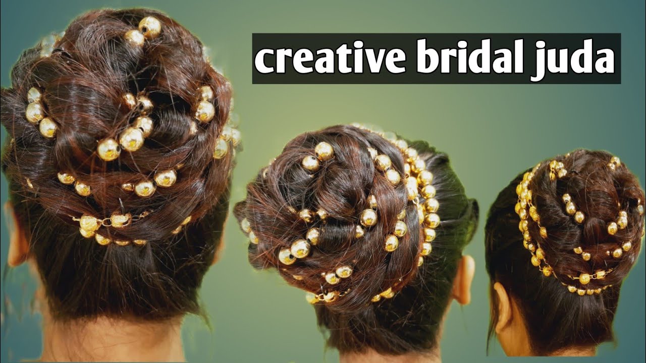 very easy way to make bridal juda/creative bridal juda/beautiful party ...