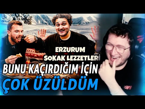 EFE UYGAÇ ALİ BİÇİM ERZURUM SOKAK LEZZETLERİNİ DENEDİK İZLİYOR @alibicim @MesutCanTomay