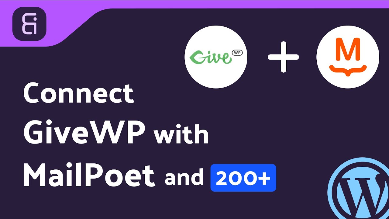 Integrating GiveWP with MailPoet Using Bit Integrations Plugin - YouTube