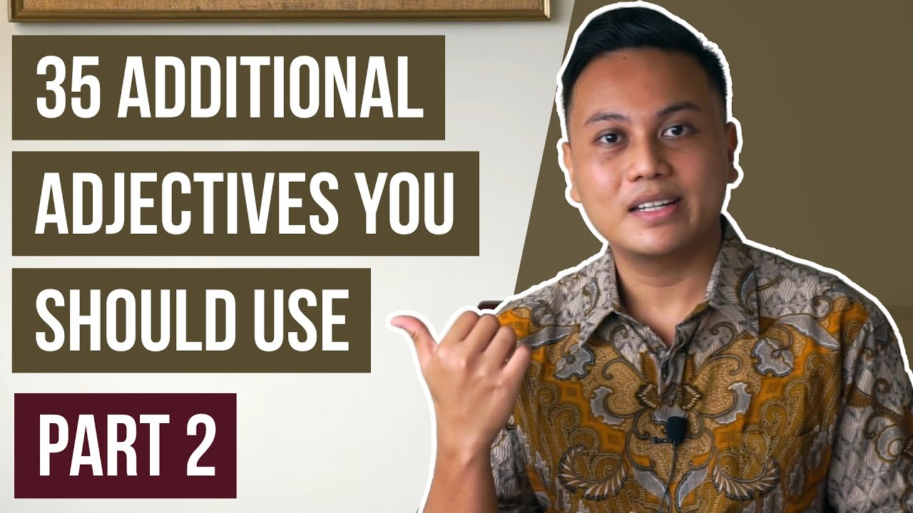 Powerful Adjectives That Native Speakers Use - Part 2 - YouTube