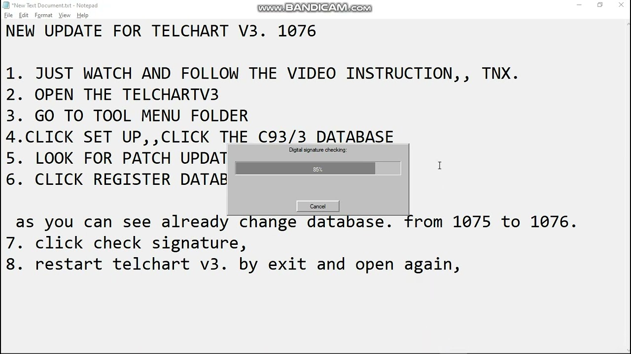 NEW Update Telchart v3. 1076chart update. June2022 - YouTube
