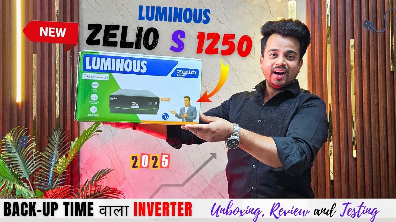 Luminous Zelio S 1250 Inverter Review - BACK-UP TIME दिखाने वाला INVERTER | New Luminous Zelio S ...