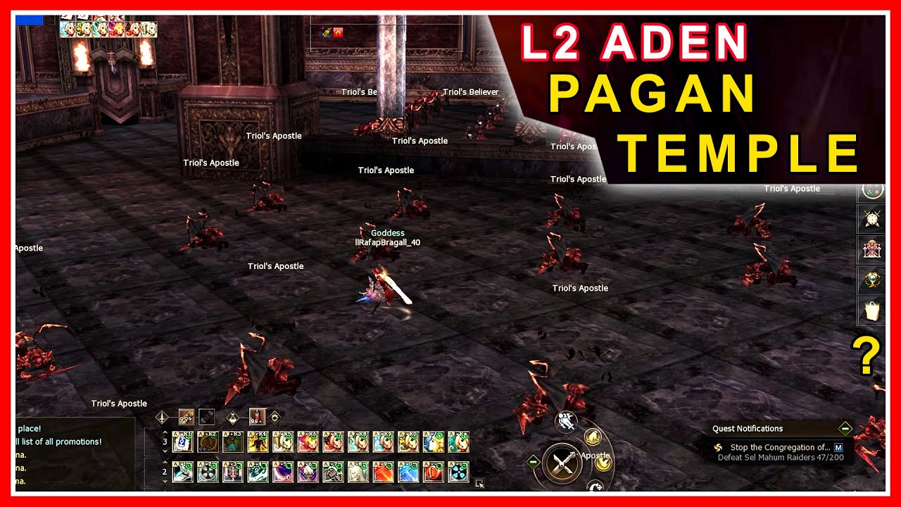 Lineage 2 Aden - Pagan Temple Instance - YouTube