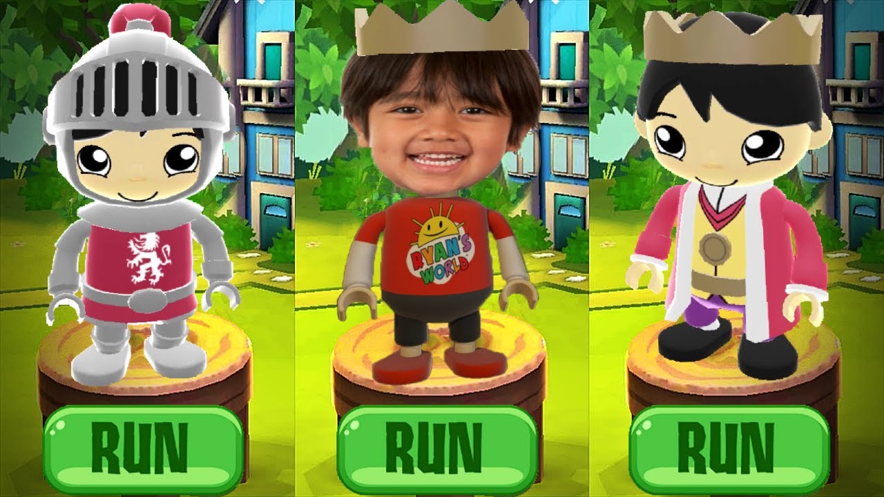 The Royal Family in Tag with Ryan - Sir Ryan vs King Ryan Run GamePlay ...