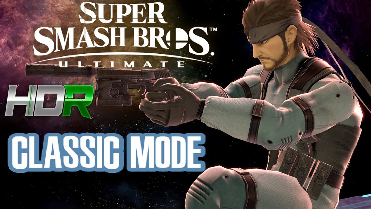 Smash Bros. Ultimate (HDR) - Classic Mode with Snake - YouTube