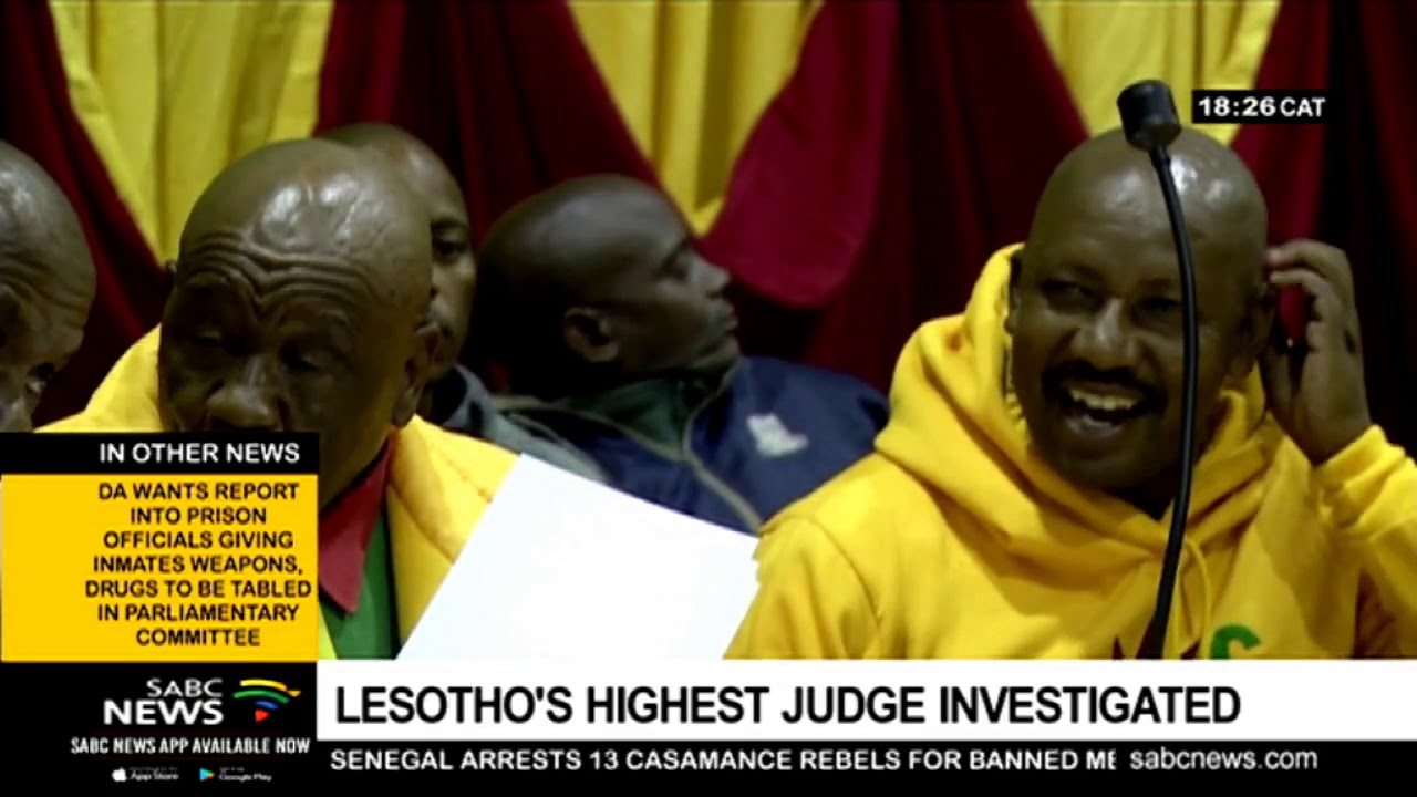 Lesotho's highest judge being investigated - YouTube