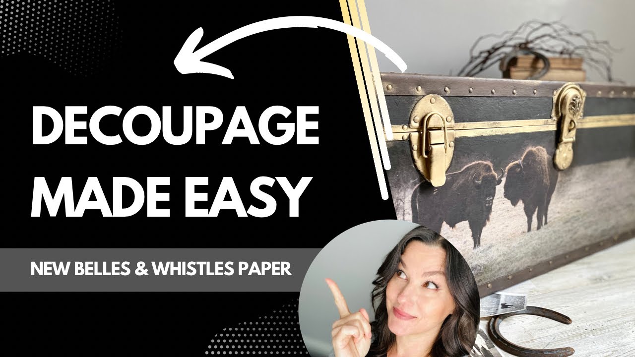 Decoupage On Furniture Made Easy - Simple Decoupage & Dixie Belle Paint ...