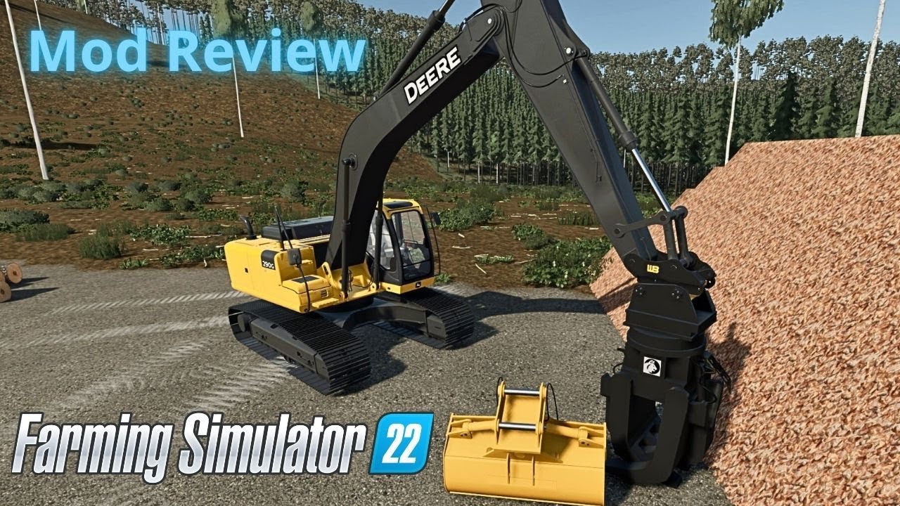 John Deere 290G Excavator Mod Review | FS22 | Best Farming Simulator 22 ...