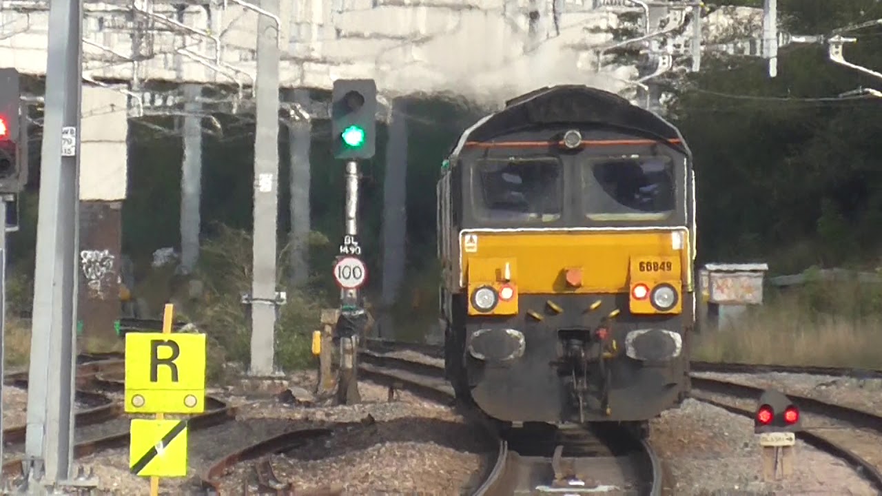 Colas Rail Class 66's no's: 66848-66849 @ Bristol Parkway {0Z66} 01/10 ...