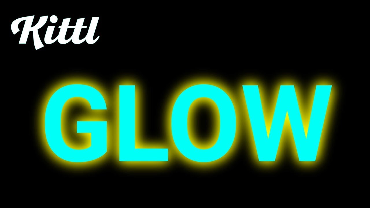KITTL Neon Glow Effect (Text) - YouTube