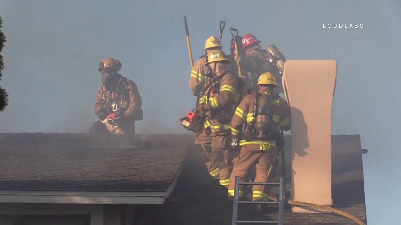 Attic Fire / Highgrove RAW FOOTAGE - YouTube
