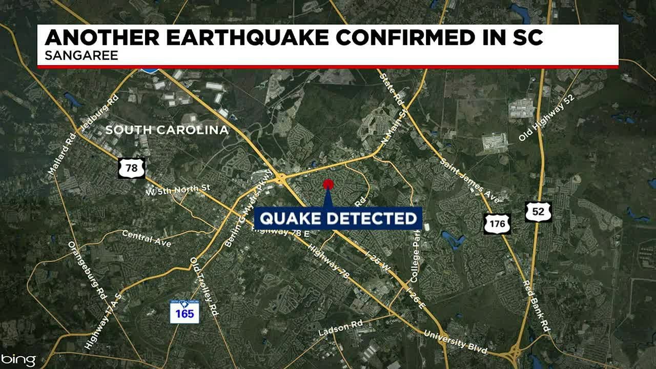 Another earthquake confirmed in South Carolina - YouTube