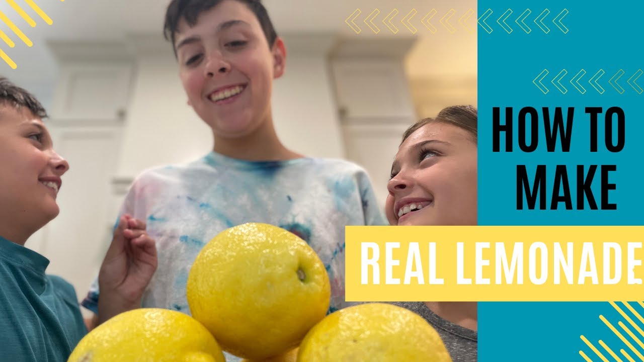 How to make Fresh Squeezed Homemade "Real" Lemonade - YouTube