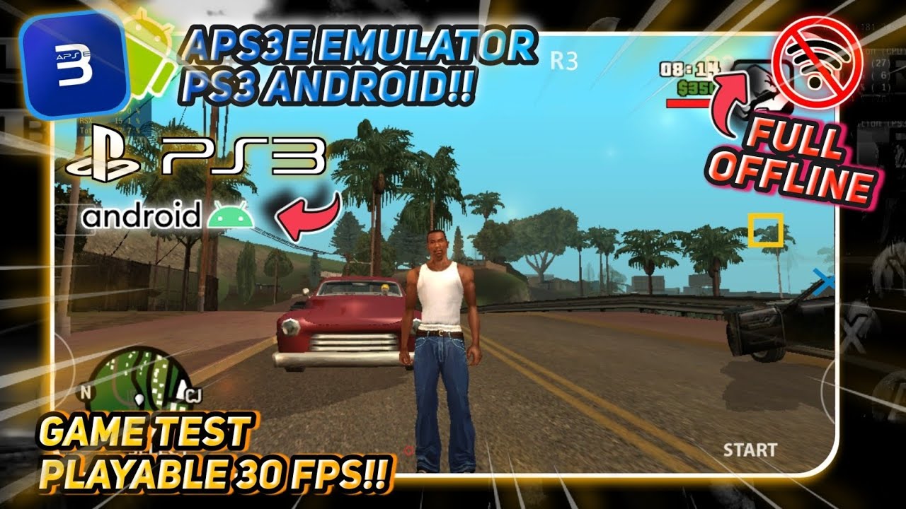 GTA San Andreas (PS3) Aps3e Emulator Android Full Offline GameTest ...