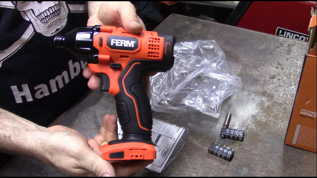Impact driver FERM 20V CDM1165 - unboxing - YouTube