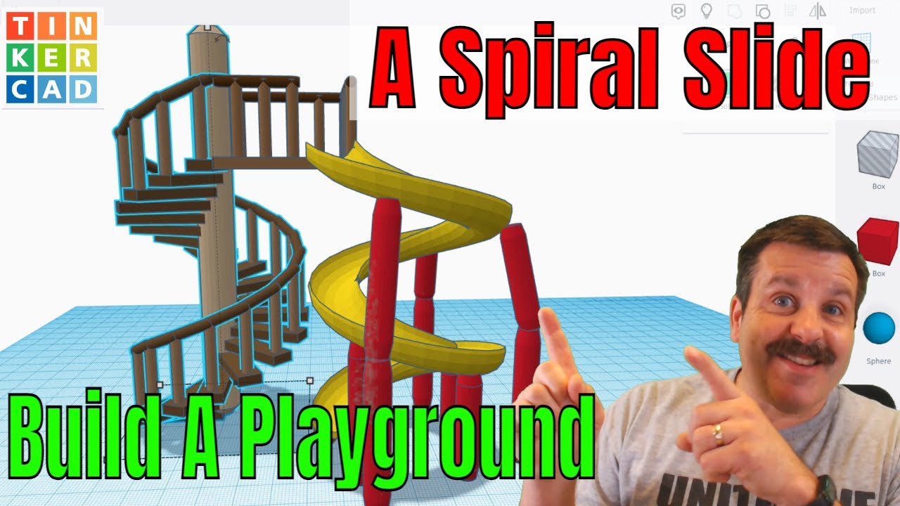 Playground Spiral Slide