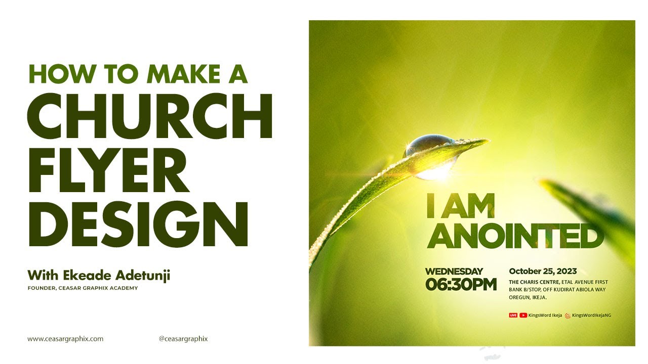 How To Design A Story Telling Church Flyer + Design Tips 😍🔥 - YouTube