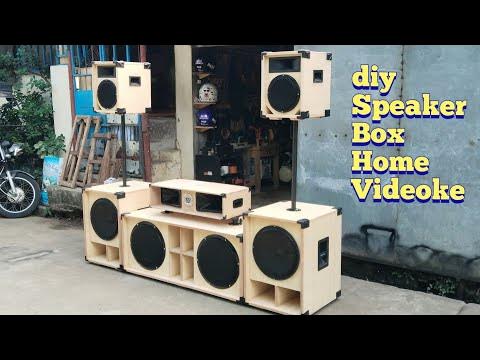 diy Speaker Box tutorial kung paano ginawa. Lforted Box di 15 - YouTube