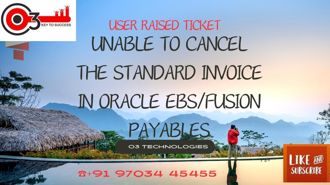 User Raised Ticket - Unable to Cancel the Standard Invoice in Oracle ...