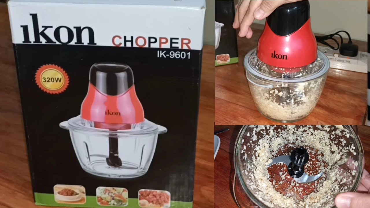 Ikon Chopper IK-960 Easy one-touch operation switch, Stainless Steel ...