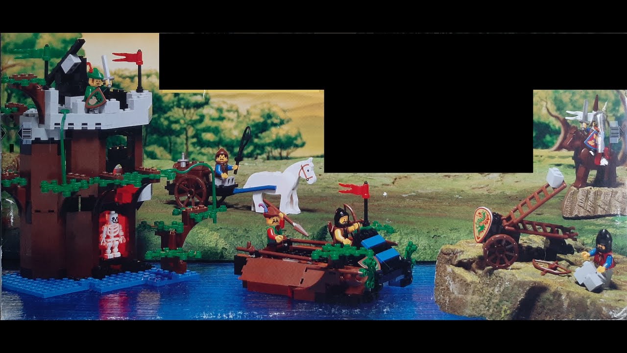 Lego 6079 - an instruction to build alternative model "A" from the back ...