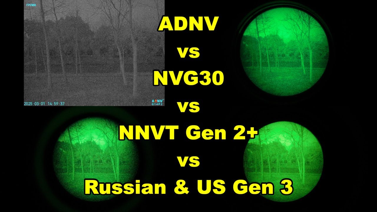 Night Vision Mega Compare ADNV G14P2/SE vs NVG30 vs NNVT Gen 2+ NVT4 ...