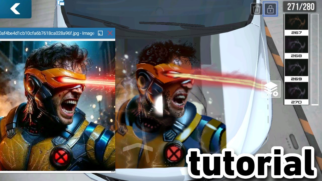 X-men CYCLOPS portrait tutorial | car parking multiplaer - YouTube