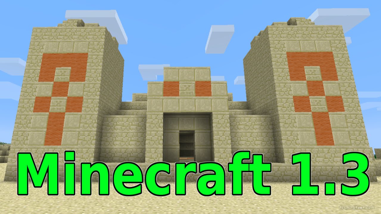 minecraft through the ages: 1.3 - YouTube