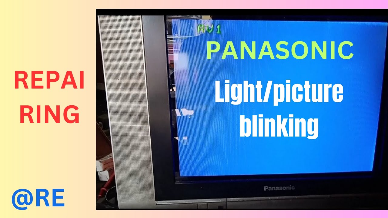 picture/ light flickering in Panasonic tv repairing @303re - YouTube