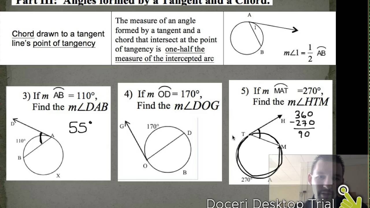 Day 4 Tangents & Angles - YouTube