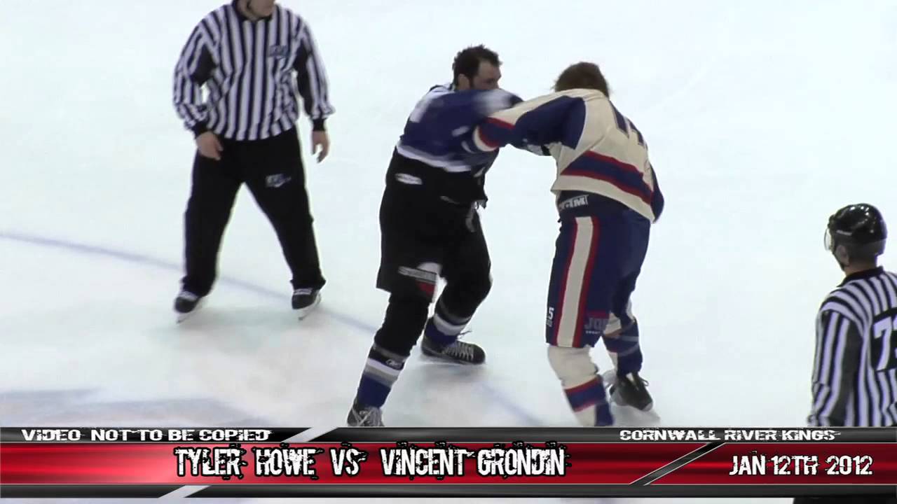 Tyler Howe Vs Vincent Grondin Jan 12th 2012 LNAH - YouTube