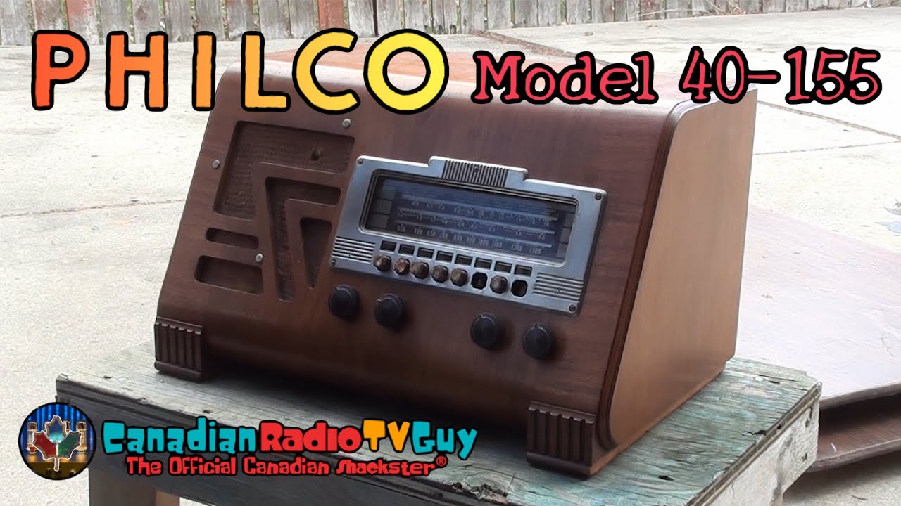 1940 Philco Model 40-155 AM/SW Tube Radio Fix PT.1 Push Button Tuning ...