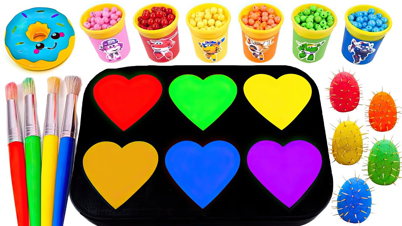 Satisfying Video l How To Make Rainbow Lollipop's FOR Slime Pan WITH ...