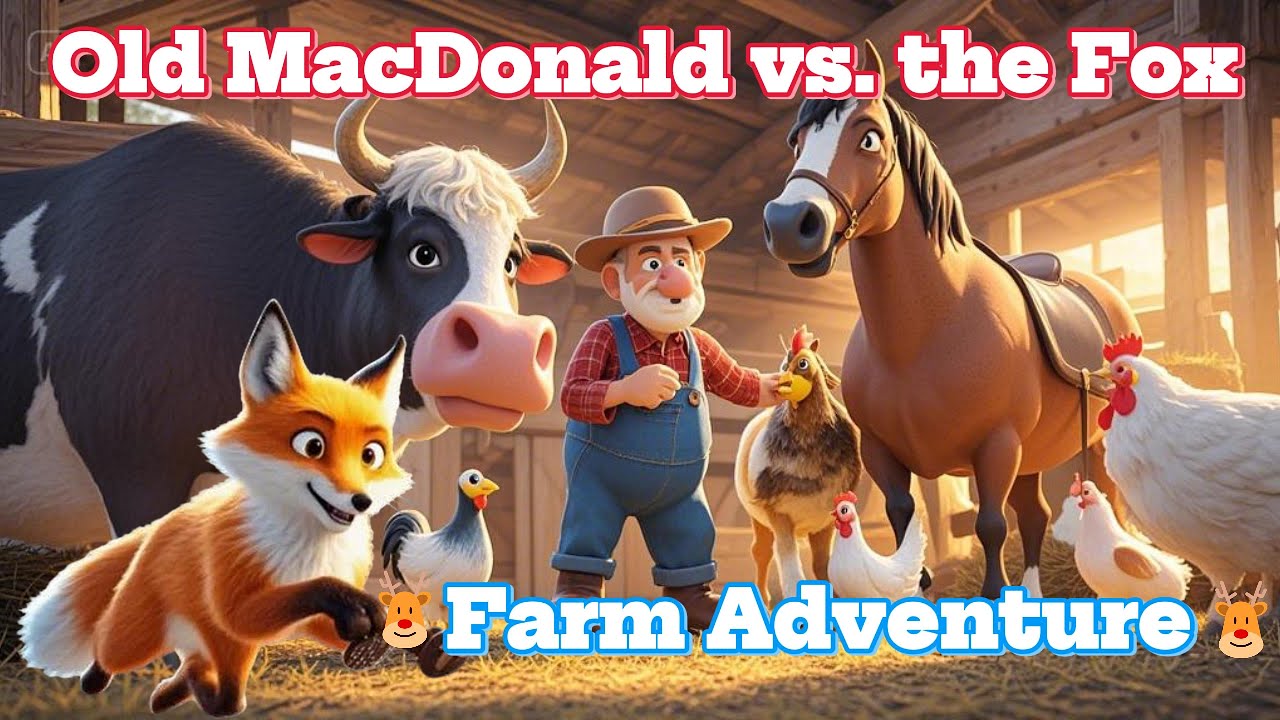 Old MacDonald Had a Farm and the Fox | Counting Backward Fun | Animated ...