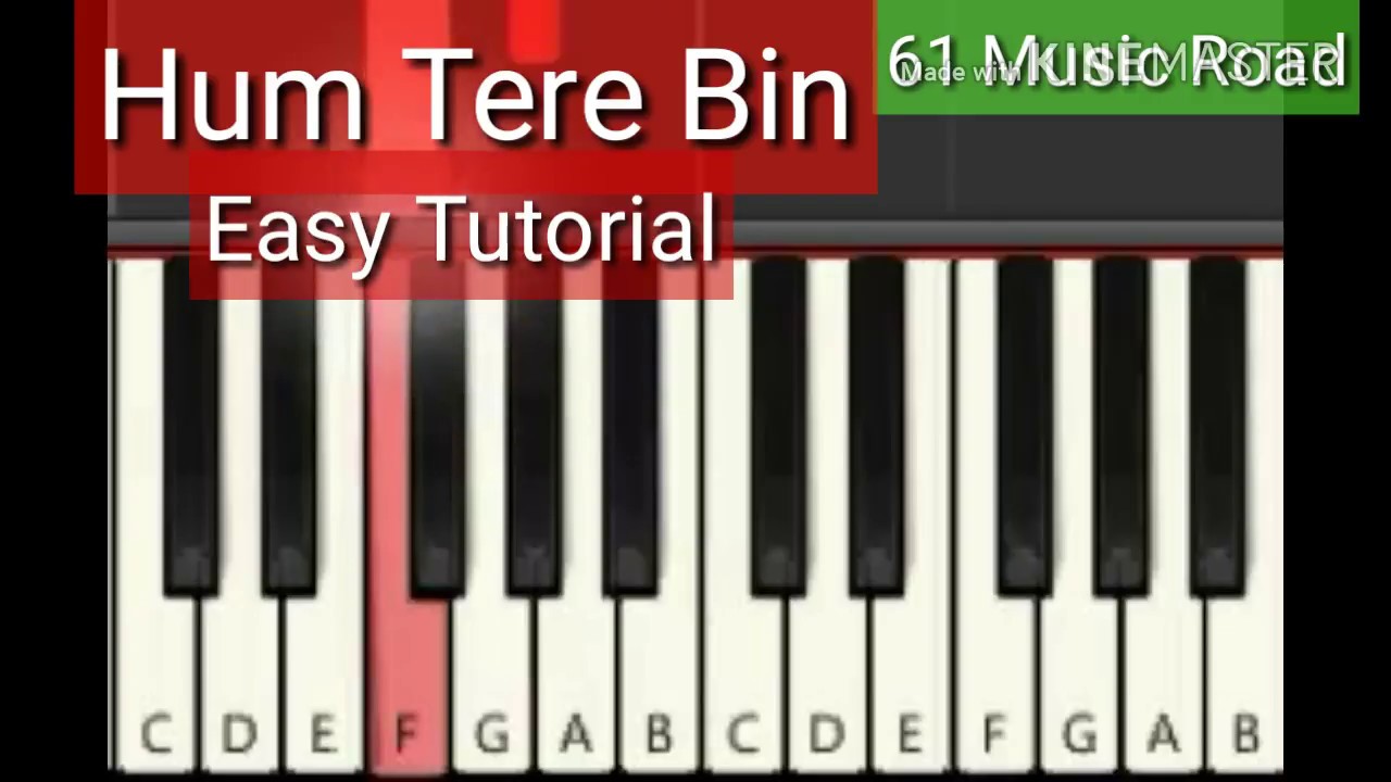 Hum Tere Bin Easy Keyboard Tutorial - YouTube