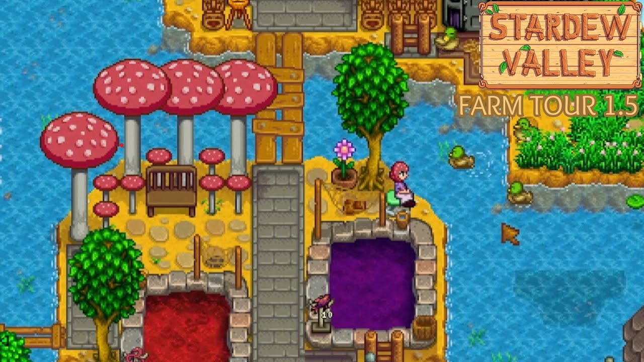 Stardew Valley Farm Tour 1.5 - Riverland Farm Year 8 (no mods, 100% ...