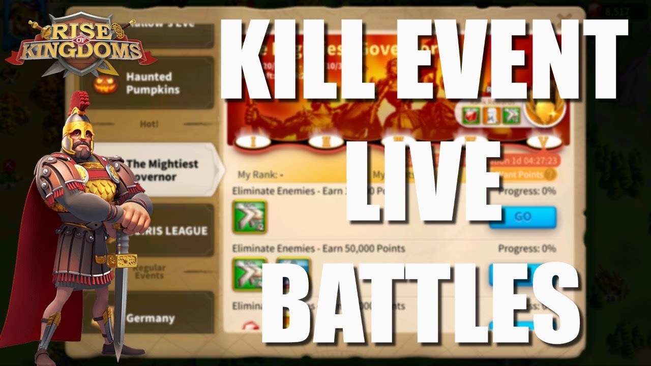 MGE Kill Event day with Live battles - Rise of Kingdoms - YouTube