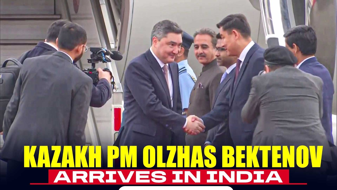 Kazakhstan PM Olzhas Bektenov arrives in Delhi to attend India AI ...