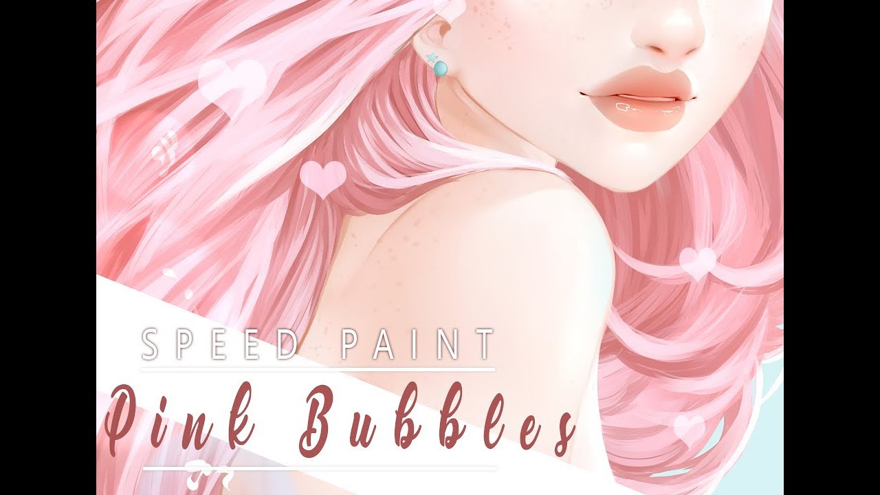 SPEEDPAINT| Pink Bubbles| Commission! - YouTube