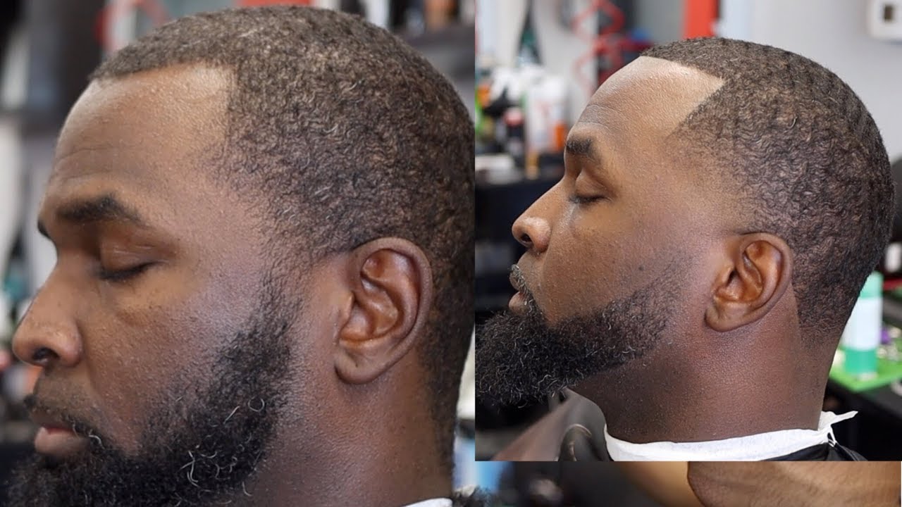 High Taper with Low dark Ceaser with the grain! - YouTube