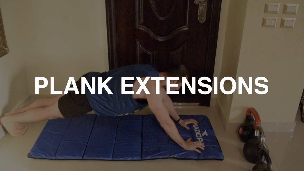 Plank Triceps Extensions (Advanced) - YouTube